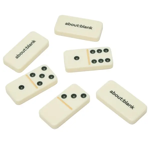 ABOUT:BLANK Dominoes Set