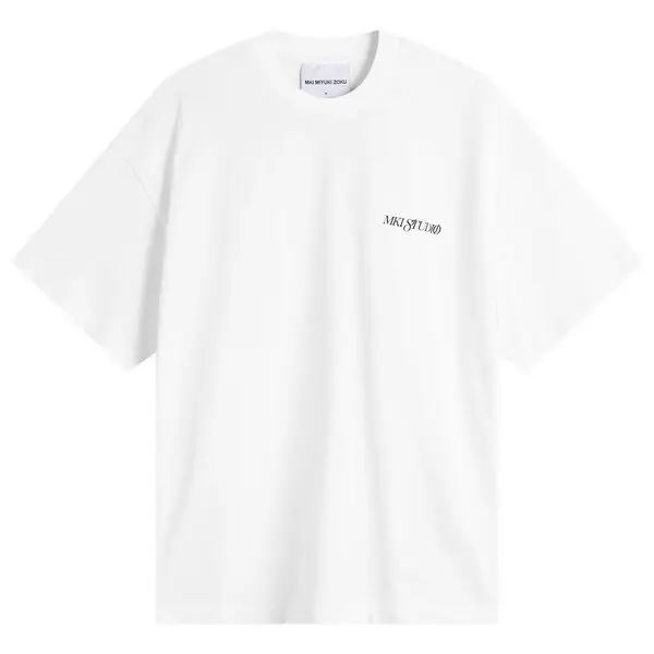 MKI MIYUKI ZOKU Script T-shirt - White