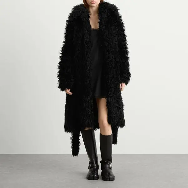 Acne Studios Oflama Long Faux Fur Coat