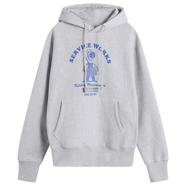 SERVICE WORKS Maintenance Hoodie - Heather Grey