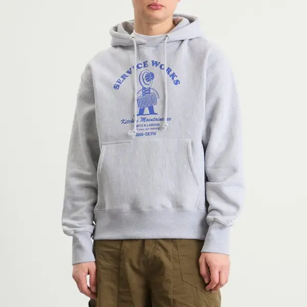 SERVICE WORKS Maintenance Hoodie - Heather Grey