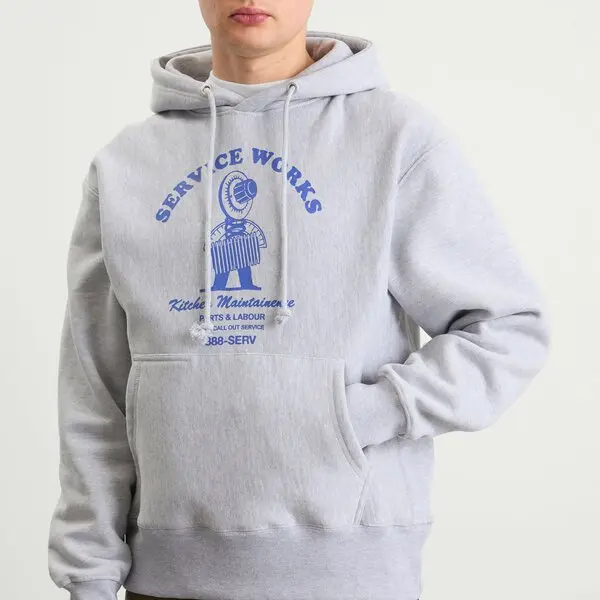 SERVICE WORKS Maintenance Hoodie - Heather Grey