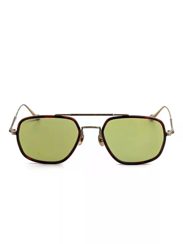 Matsuda Geometric Frame Sunglasses - Gold