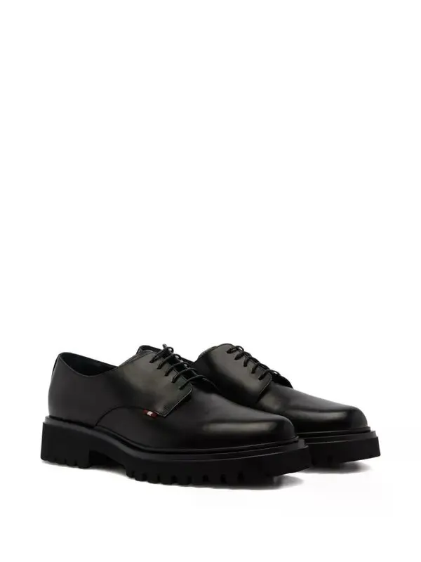 Bally Onyce Leather Derby Shoes
