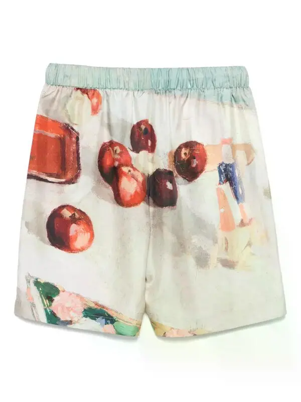 Nanushka Silk Shorts - Brown