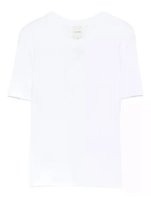 Calvin Klein Ribbed T-shirt - White