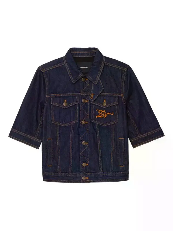 Zadig&Voltaire Kyo Short-sleeve Jacket - Blue