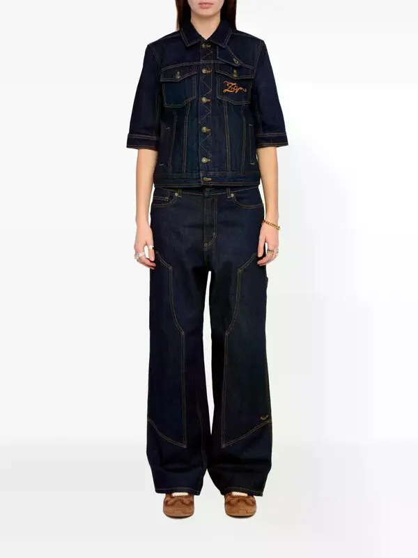 Zadig&Voltaire Kyo Short-sleeve Jacket - Blue