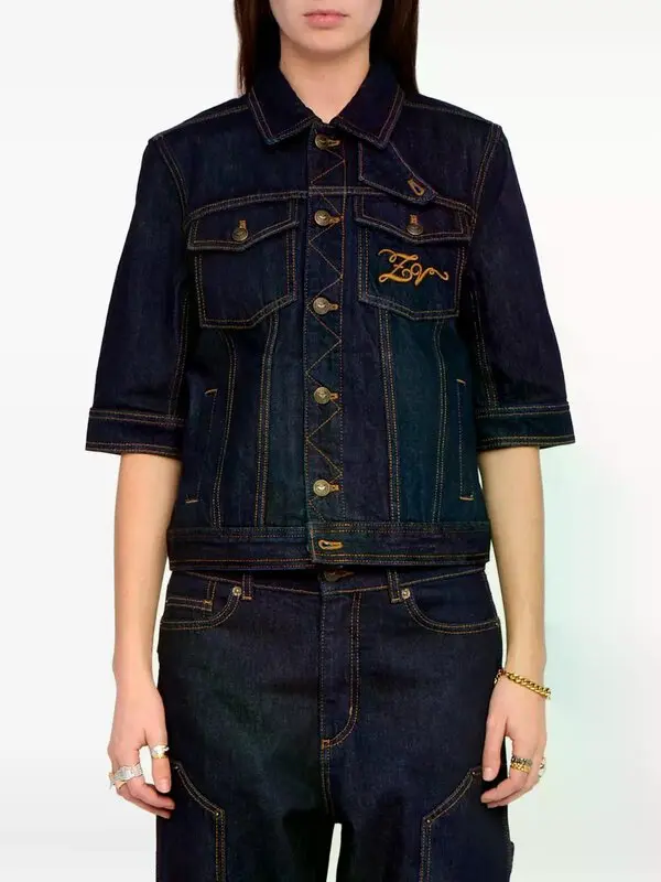 Zadig&Voltaire Kyo Short-sleeve Jacket - Blue