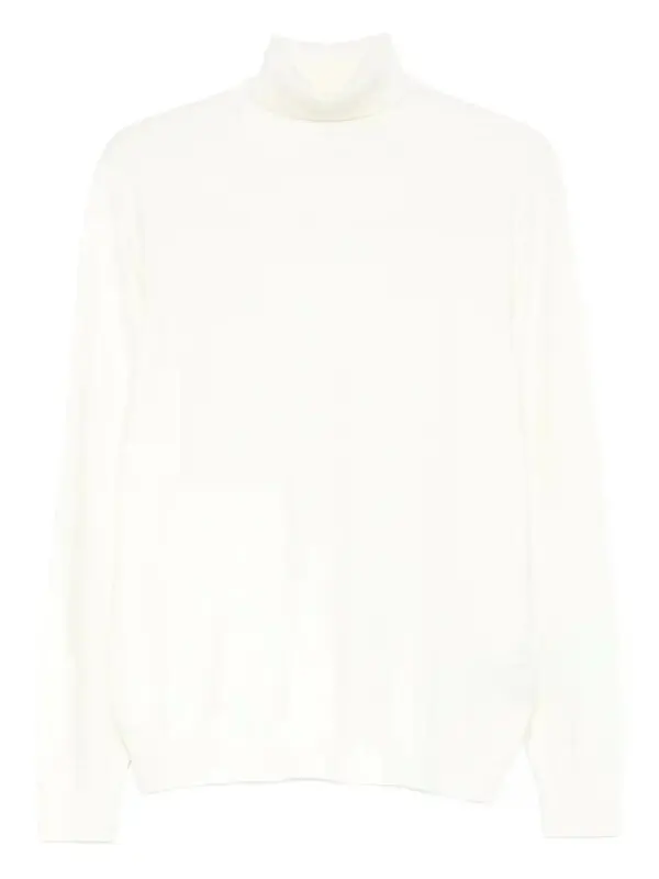 DIKTAT Roll Neck Sweater - White