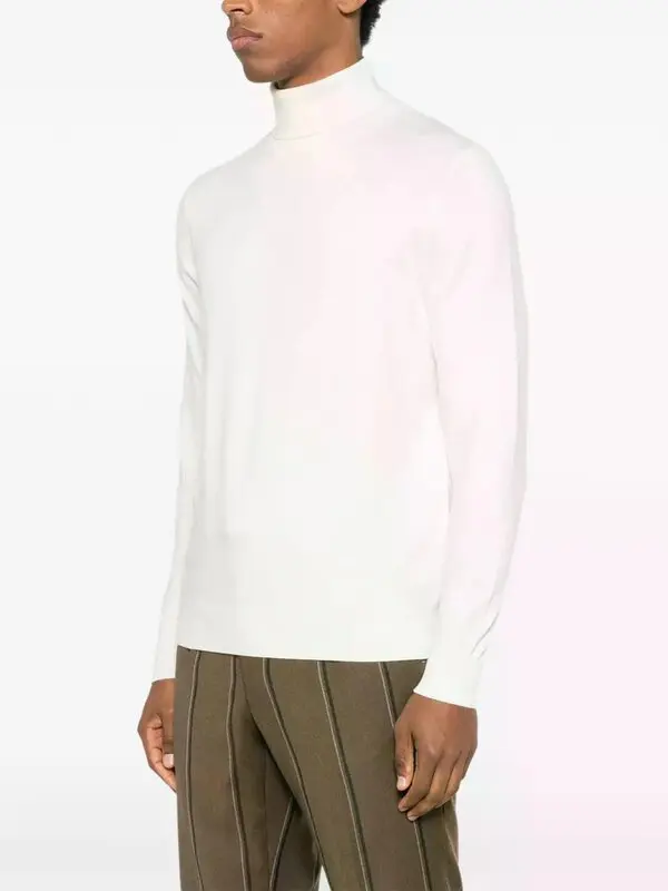 DIKTAT Roll Neck Sweater - White