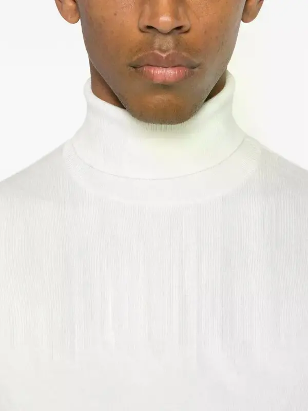 DIKTAT Roll Neck Sweater - White