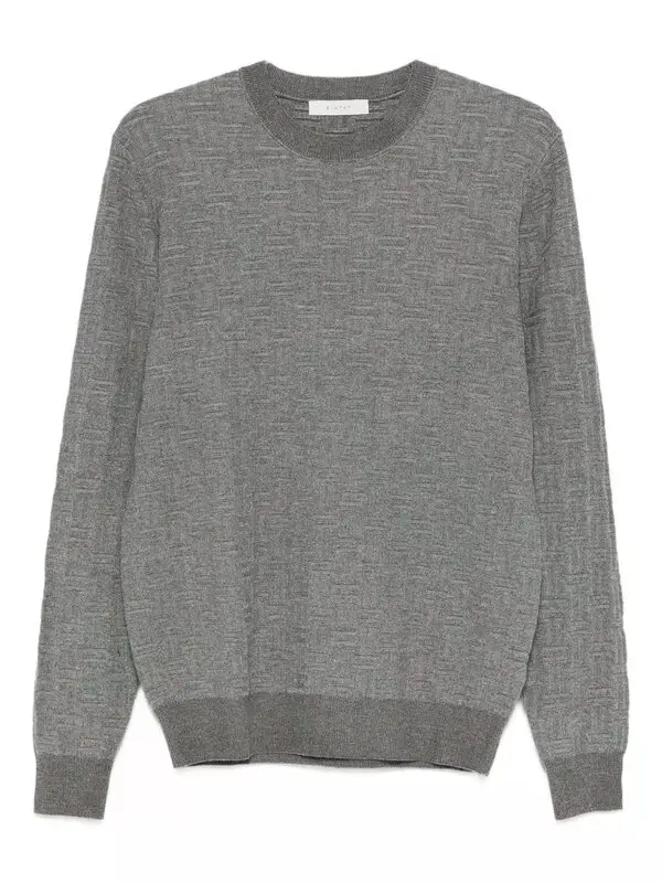 DIKTAT Crew Neck Long Sleeve Sweater - Grey