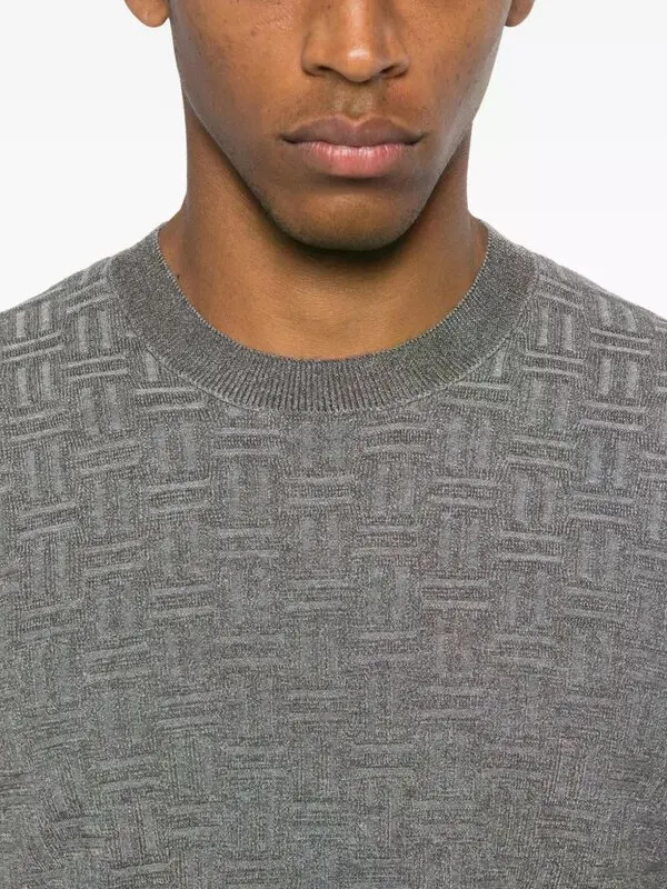 DIKTAT Crew Neck Long Sleeve Sweater - Grey