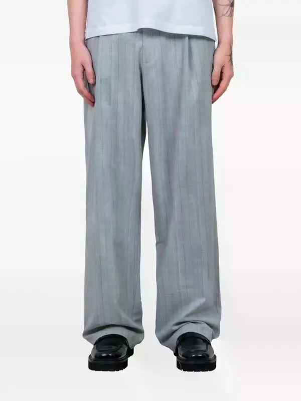 VOUS DÉCIDEZ Striped Pleated Trousers