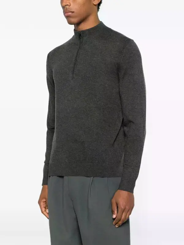 DIKTAT Half-zip Sweater - Grey