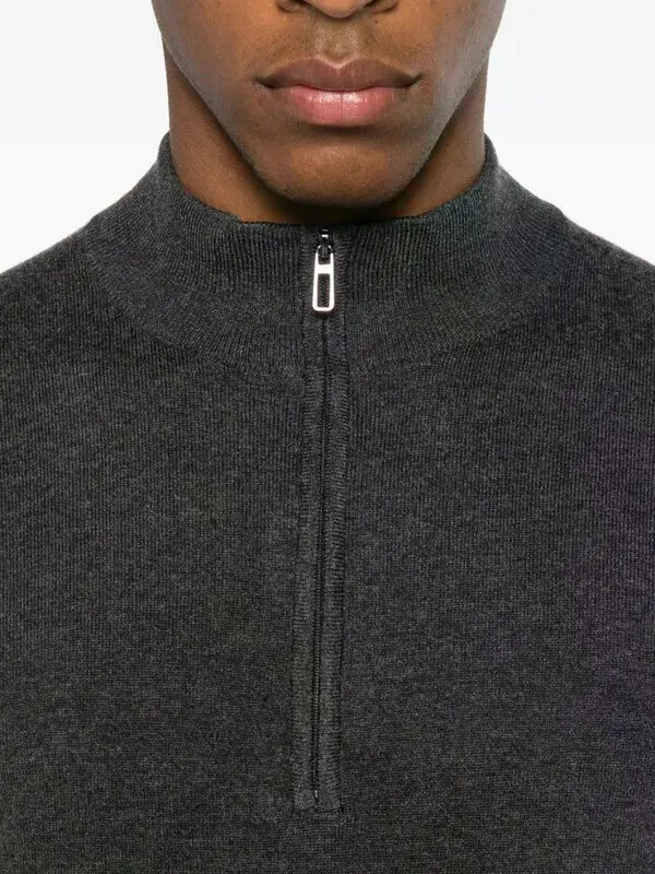 DIKTAT Half-zip Sweater - Grey