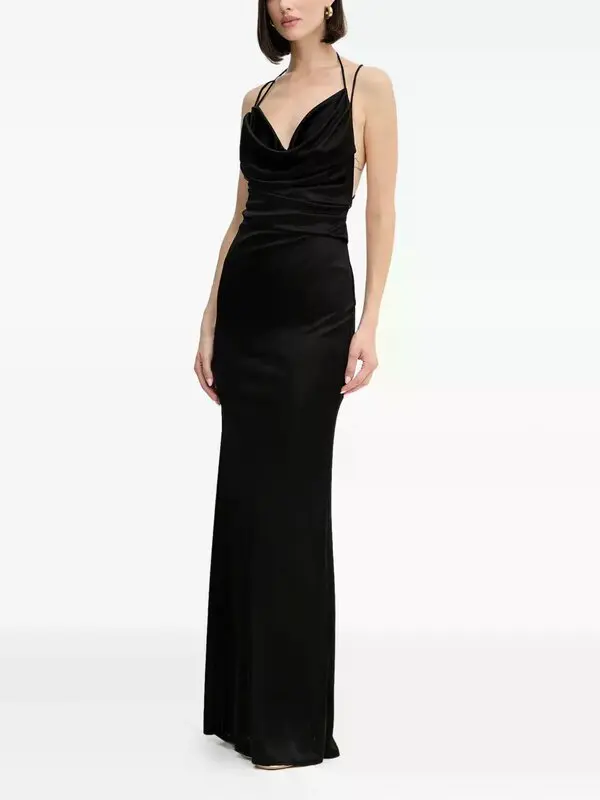 Elisabetta Franchi Open-back Maxi Dress