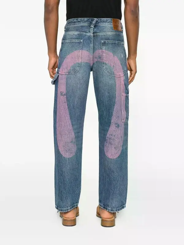 EVISU Distressed Jeans