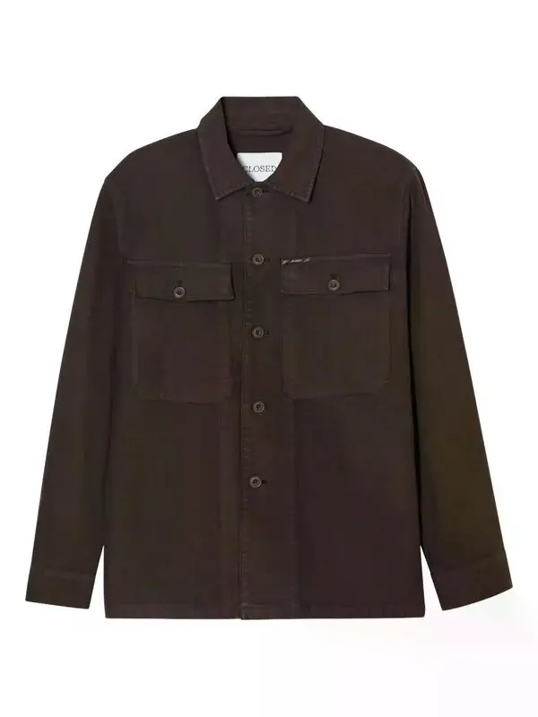 Closed Button-up Shirt Jacket