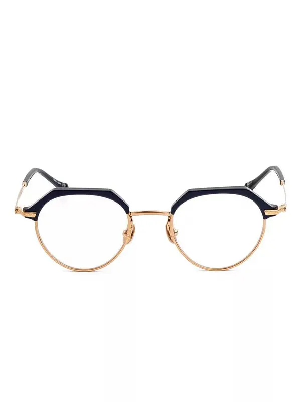 Matsuda Geometric-frame Eyeglasses - Blue