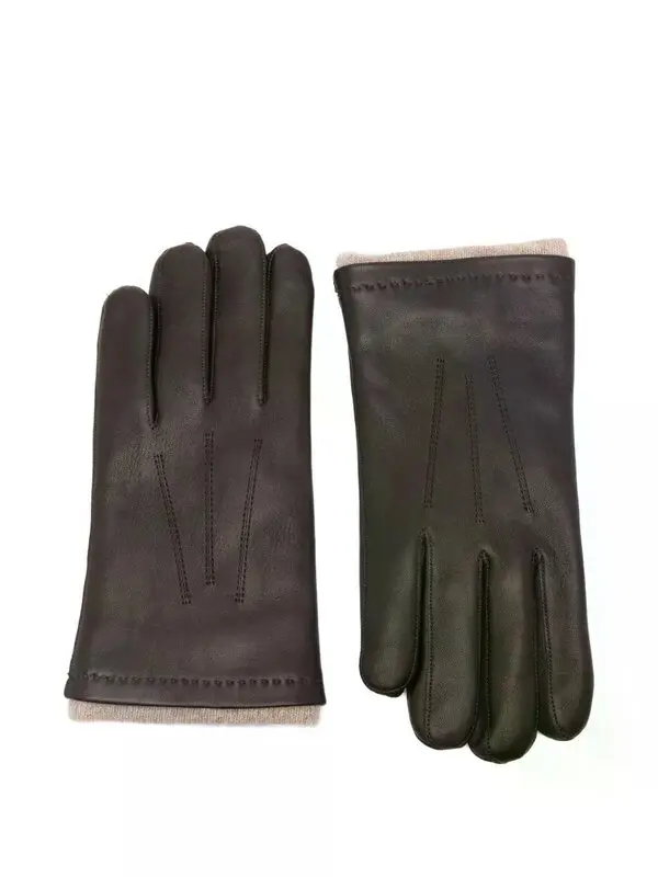 ORTIGNI Stitching Gloves - Brown