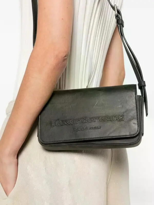 Alexander Wang Punch Flap Crossbody Bag - Black
