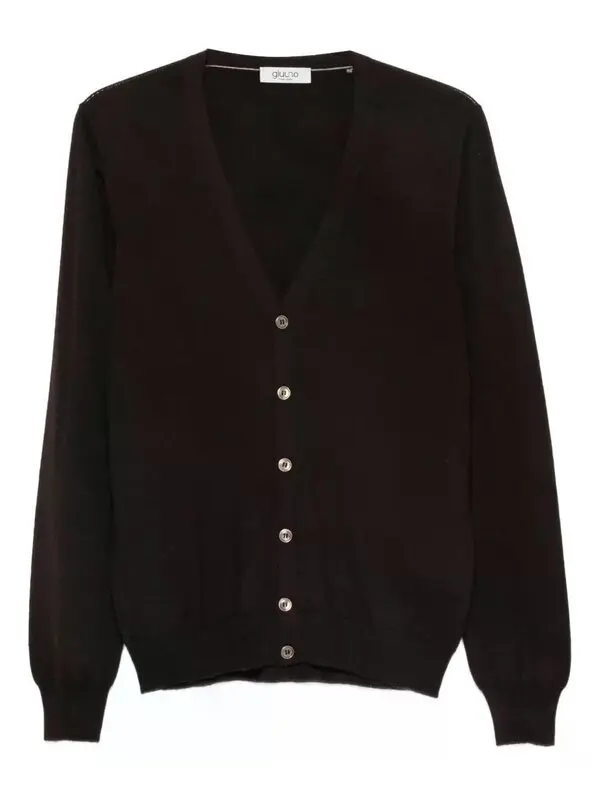 GIUUNO Buttoned Cardigan - Brown