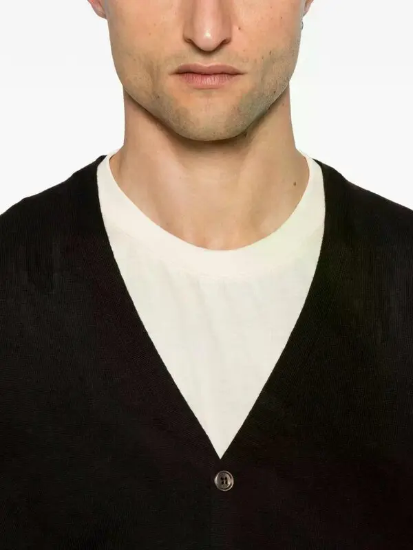 GIUUNO Buttoned Cardigan - Brown