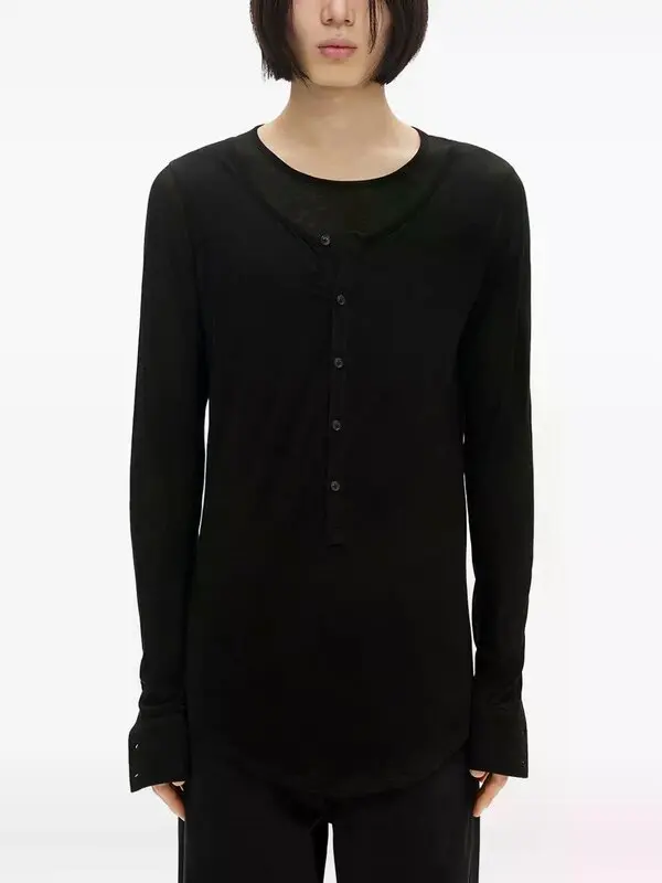 ANN DEMEULEMEESTER Leo Buttoned Cotton Top