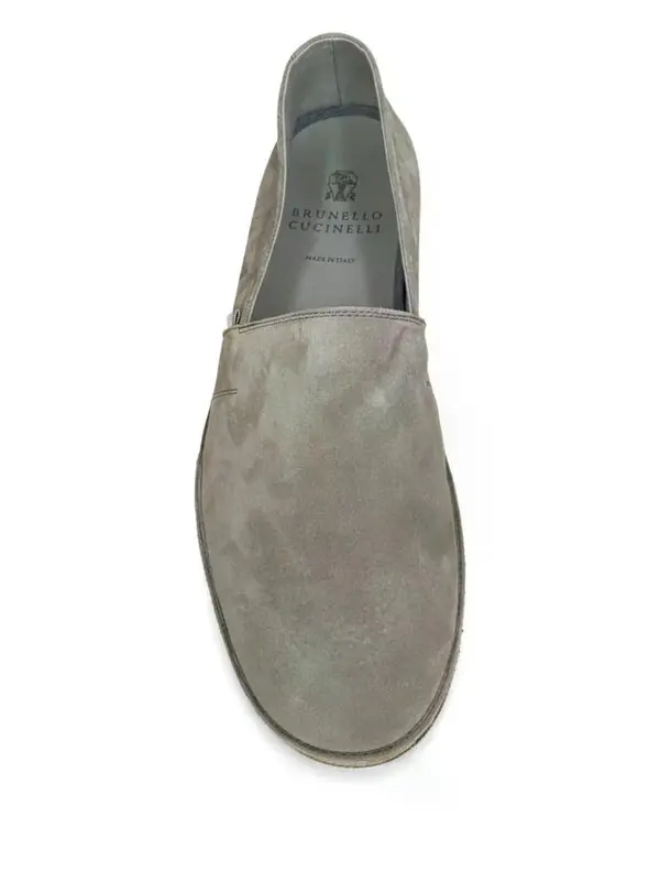 Brunello Cucinelli Suede Slip-on Espadrilles