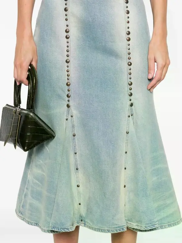 Blumarine Studded Slit Dress