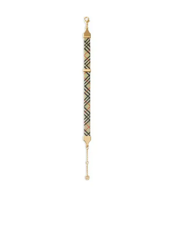 Burberry Check-print Lobster-clasp Bracelet