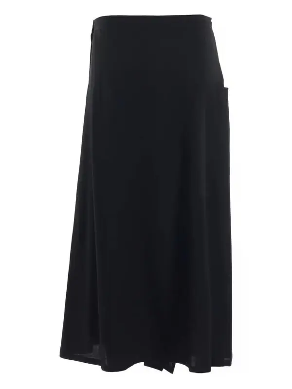 Y’s Midi Skirt With Ruffled Detail