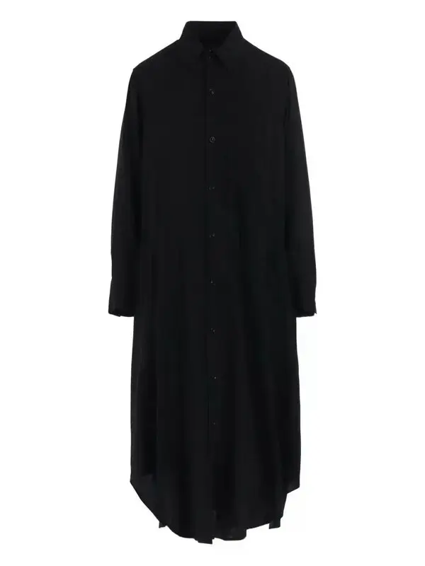 Y’s Buttoned Midi Shirt Dress