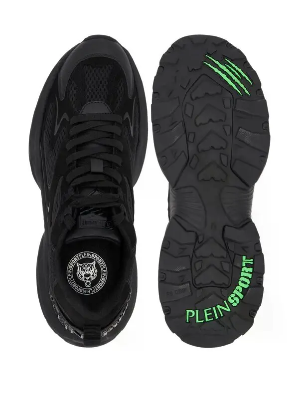 PLEIN SPORT Pulse X Mesh Sneakers - Black
