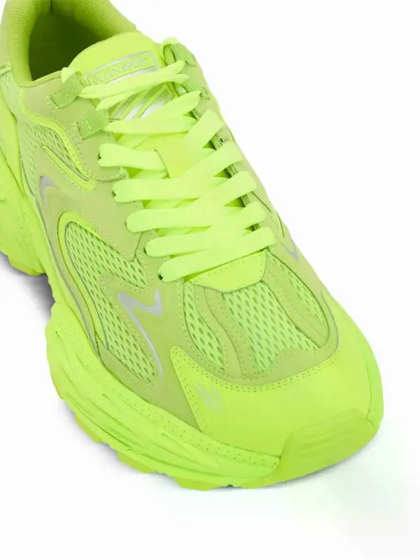 PLEIN SPORT Pulse X Mesh Sneakers - Yellow