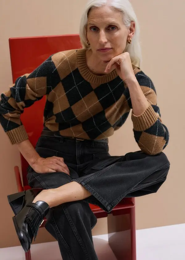 ME+EM Fringe Block Heel Loafer