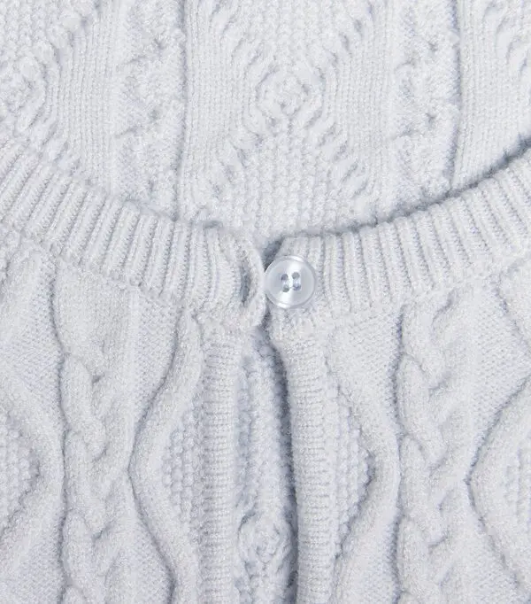 SKIMS Cable-knit Cropped Cardigan