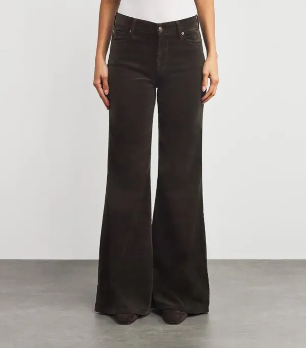 7 For All Mankind Velvet Retro Flared Jeans