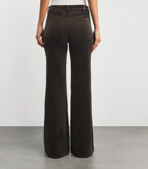 7 For All Mankind Velvet Retro Flared Jeans