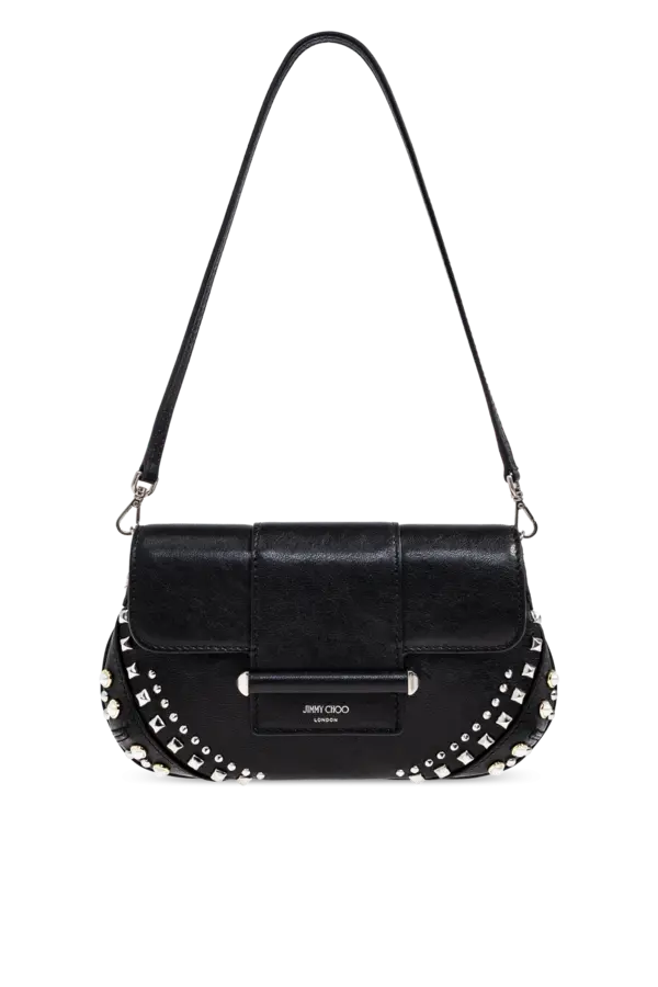 JIMMY CHOO Shoulder Bag With Stud And Pearl Applique
