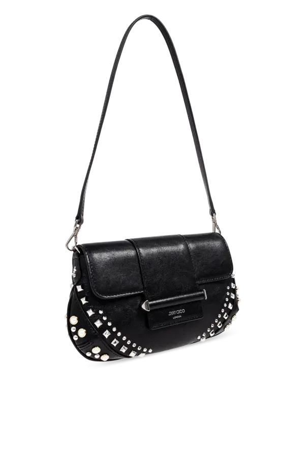 JIMMY CHOO Shoulder Bag With Stud And Pearl Applique