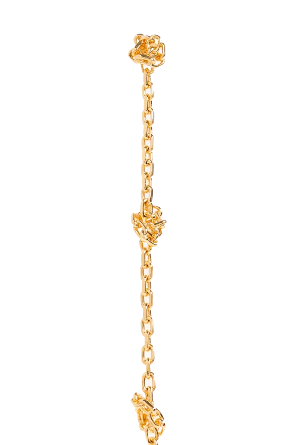 JIL SANDER Brass Chain Earrings