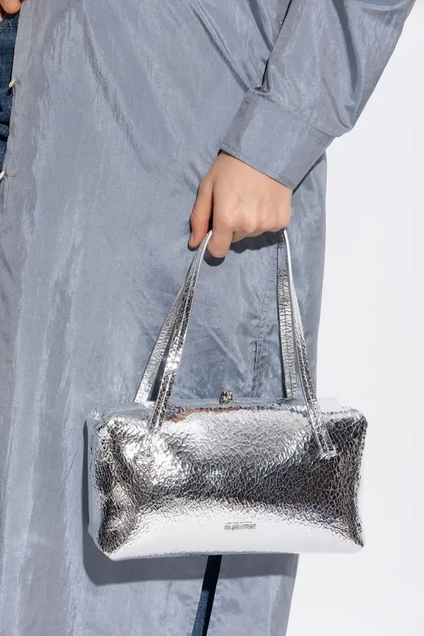 JIL SANDER Rectangular Shoulder Bag - Silver
