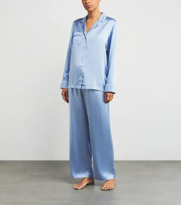Derek Rose Silk Bailey Pyjama Set