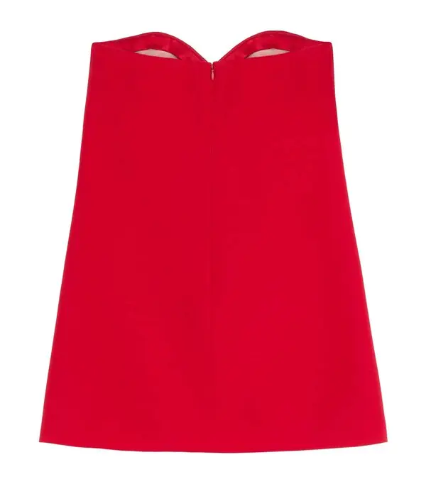 Valentino Garavani Silk-wool Heart Mini Dress