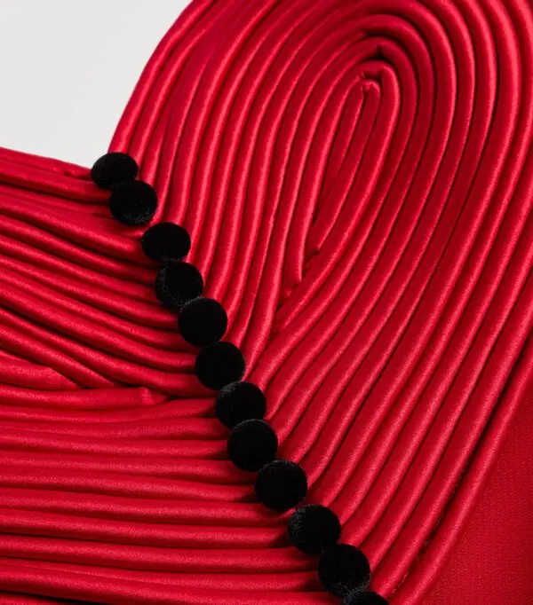 Valentino Garavani Silk-wool Heart Mini Dress