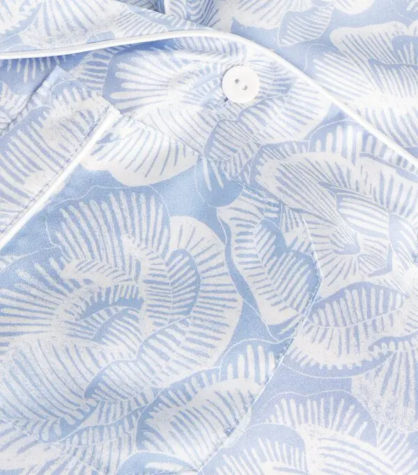 Derek Rose Silk Floral Pyjama Set