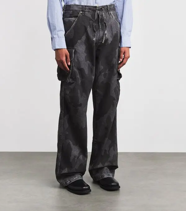 424 Cotton Ripstop Camouflage Print Cargo Trousers